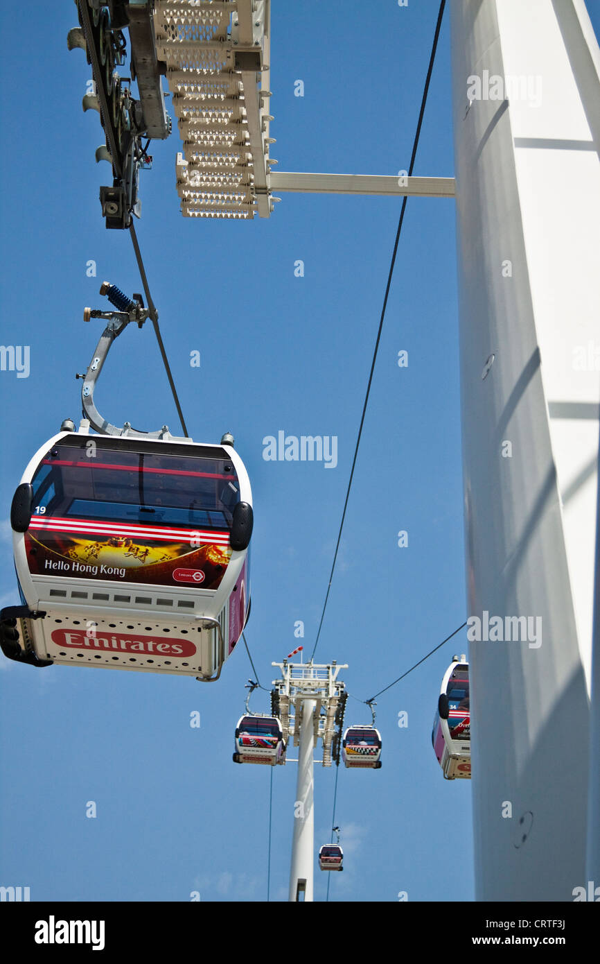 Emirates Air Line cable car Stock Photo - Alamy