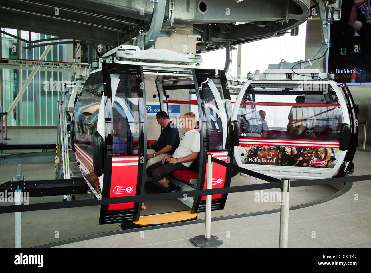 Emirates Air Line cable car Stock Photo - Alamy