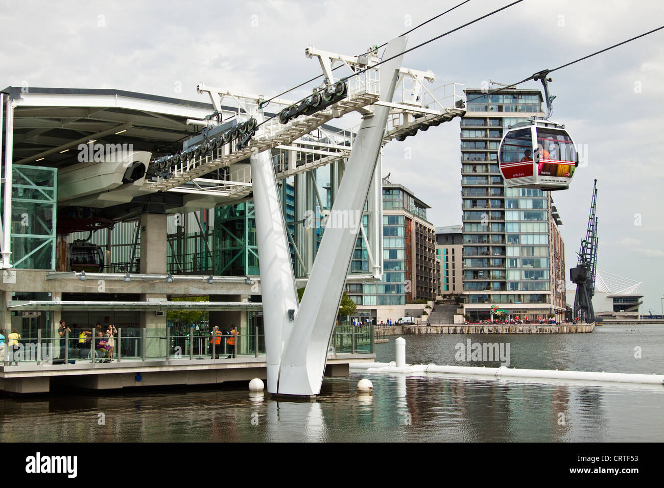 Emirates Air Line cable car Stock Photo - Alamy