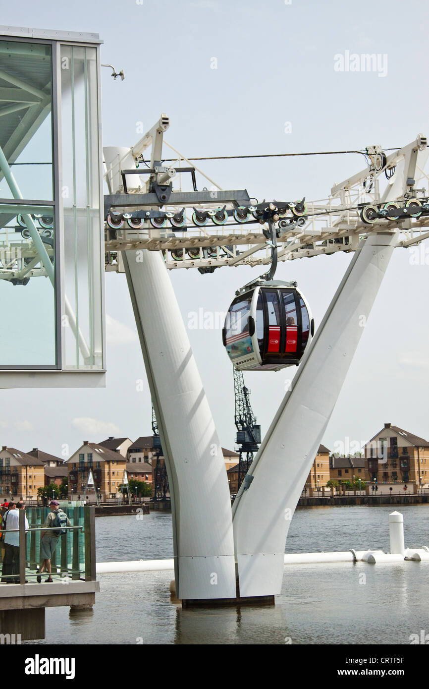 Emirates Air Line cable car Stock Photo - Alamy