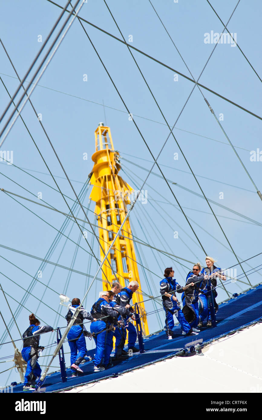 Up at the O2 Stock Photo - Alamy
