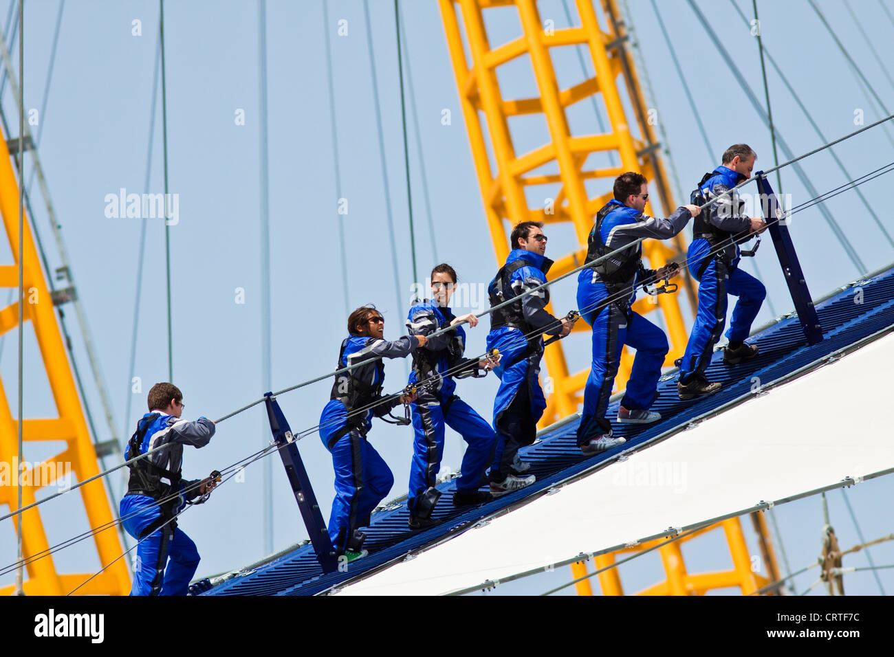 Up at the O2 Stock Photo - Alamy