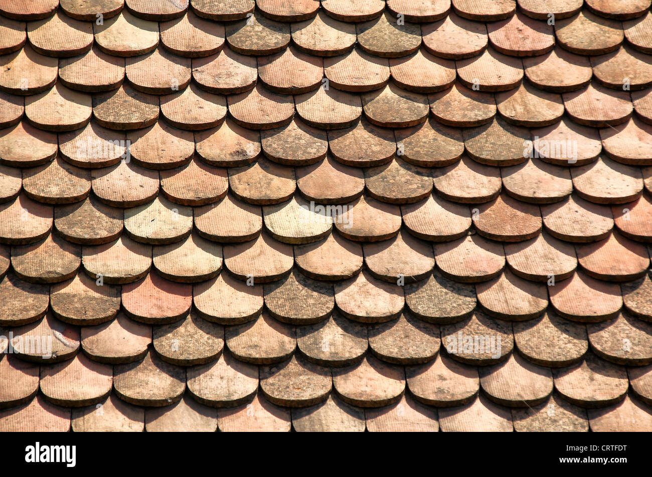 Brown tiles roof texture architecture hi-res stock photography and ...
