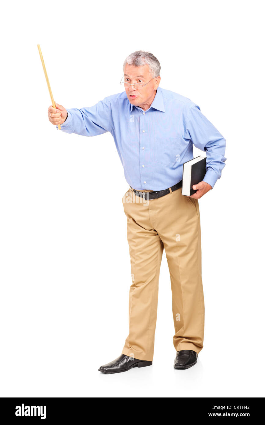 Angry professor Cut Out Stock Images & Pictures - Alamy