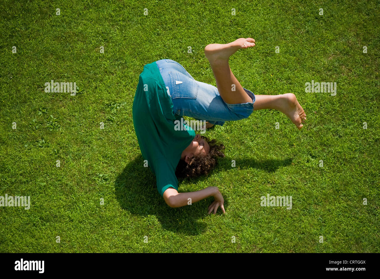 boy somersault Stock Photo - Alamy