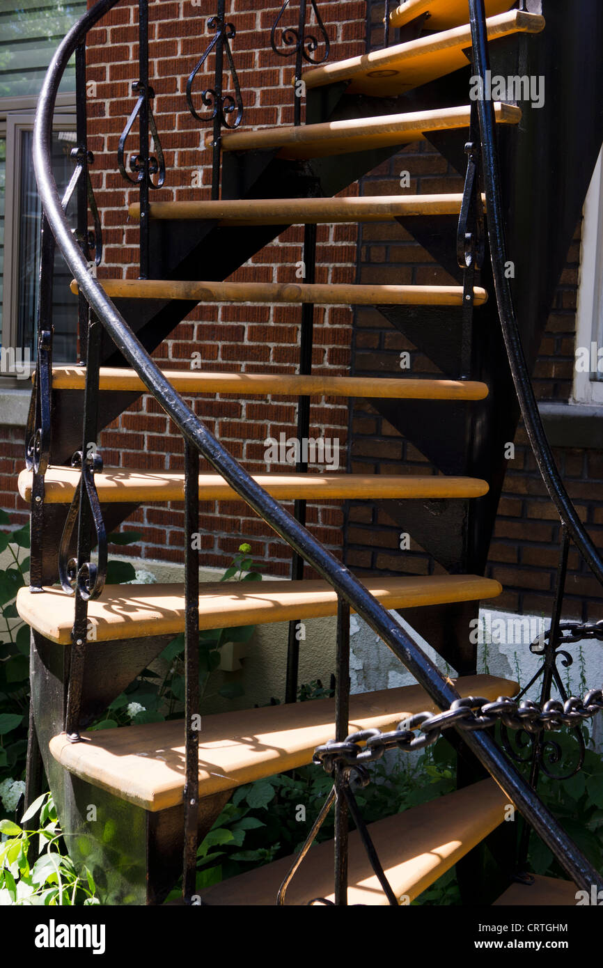 Montreal iron staircase stairs hi-res stock photography and images - Alamy