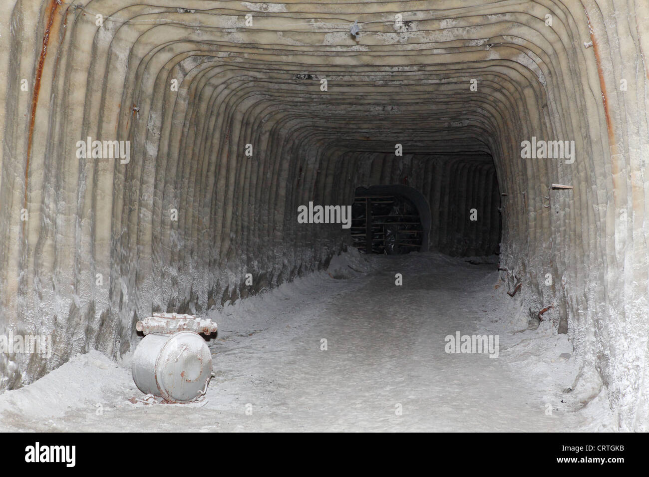 Mine of salt, at a depth of 300 meters, Soledar, Donetsk region ...