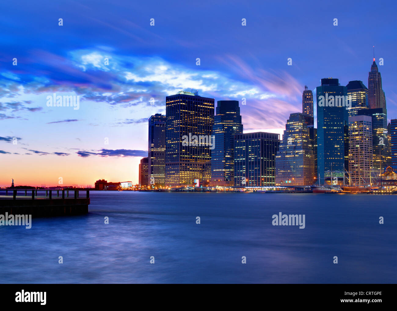 Skyline of downtown New York, New York, USA Stock Photo - Alamy