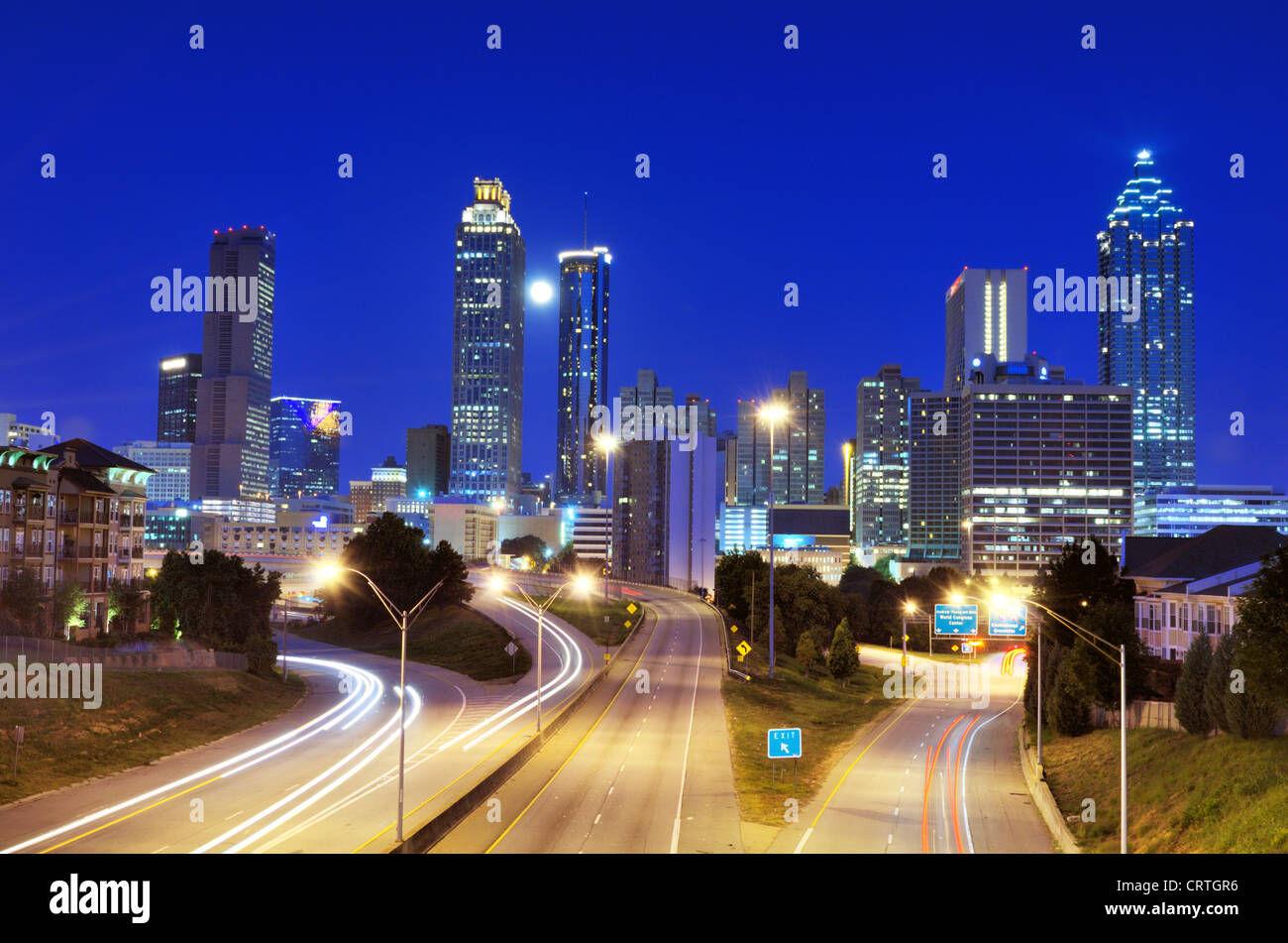 Downtown atlanta city tourist district hi-res stock photography and ...