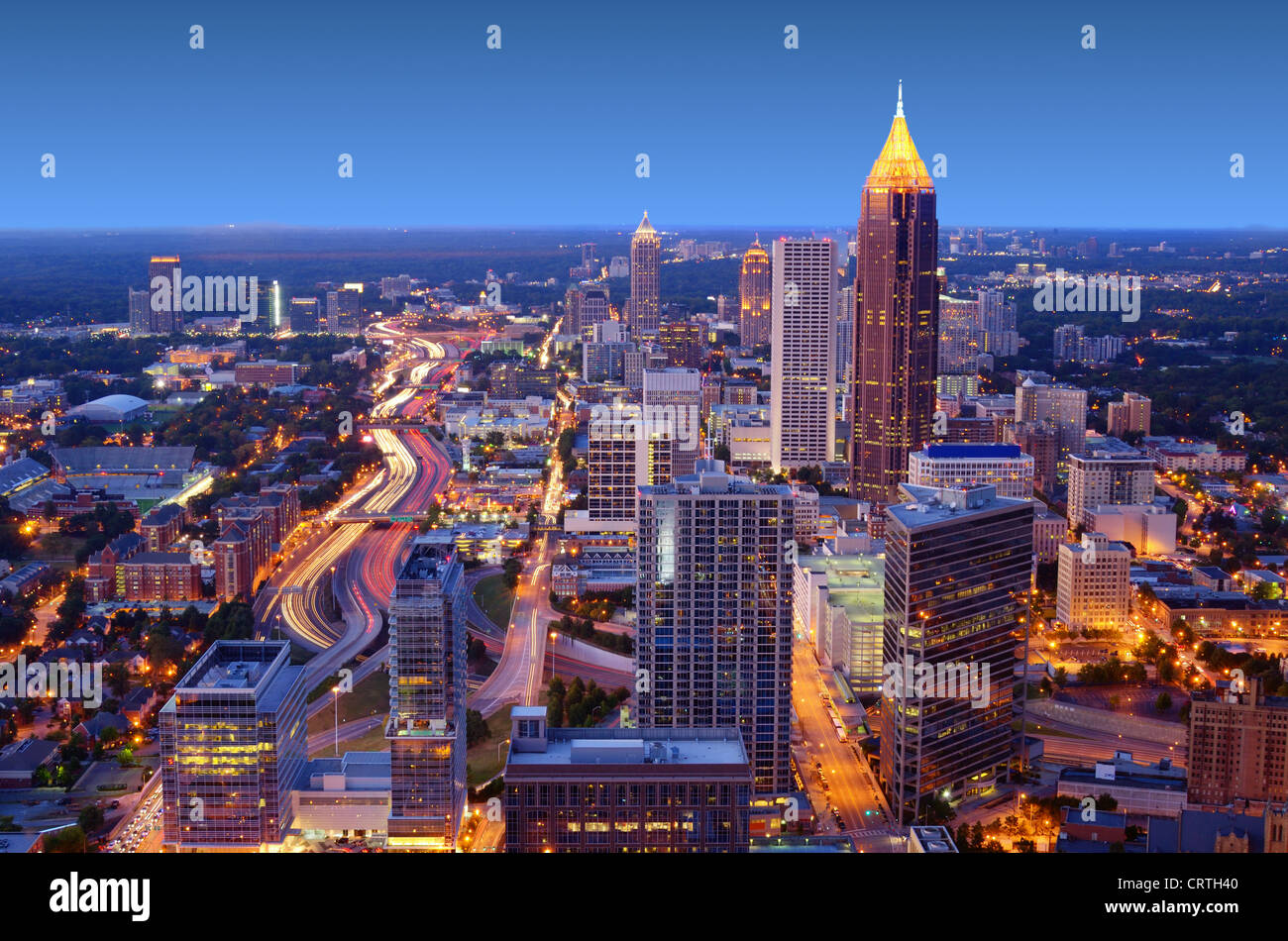 Skyline of downtown Atlanta, Georgia, USA Stock Photo - Alamy