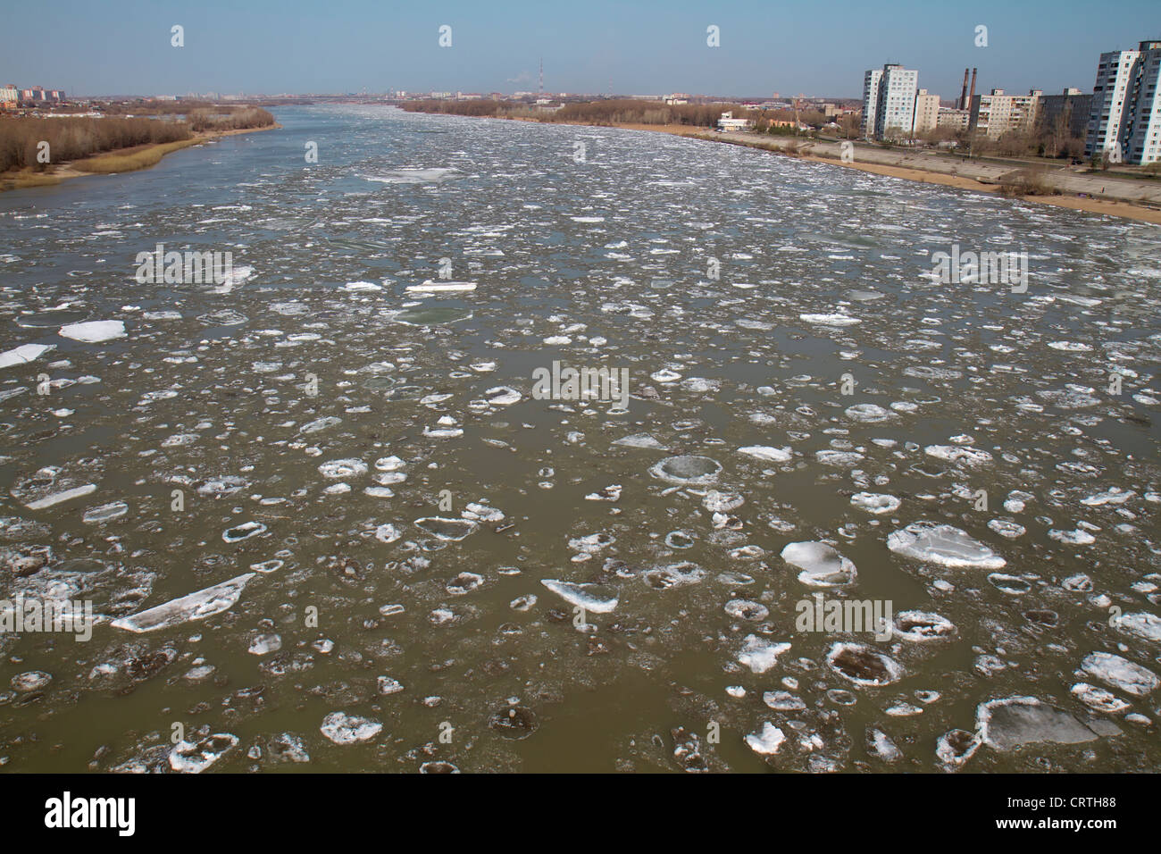 Spring ice movement Stock Photo - Alamy