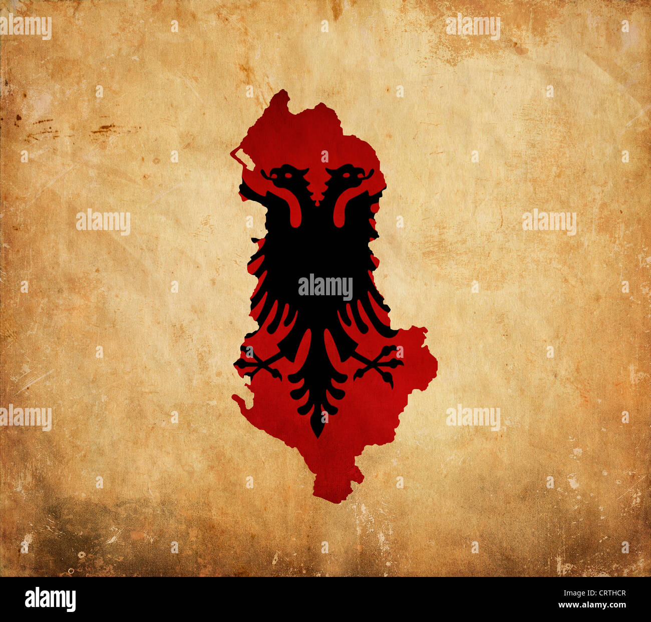 Vintage map of albania hi-res stock photography and images - Alamy