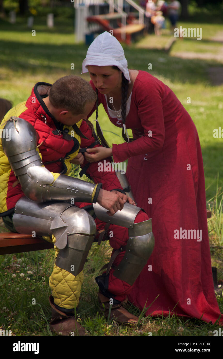 doctor with knight Stock Photo - Alamy