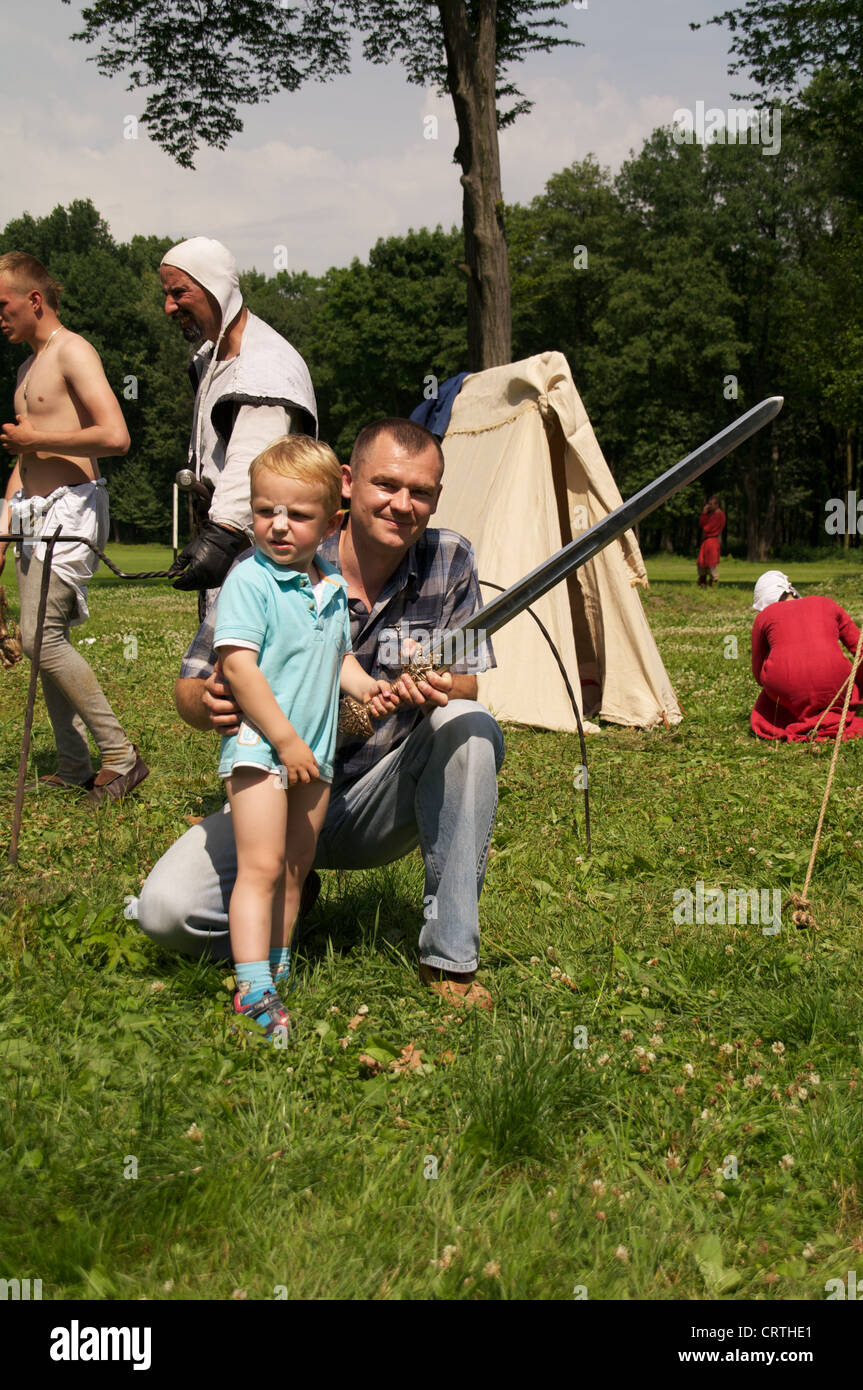 kid with sword Stock Photo - Alamy