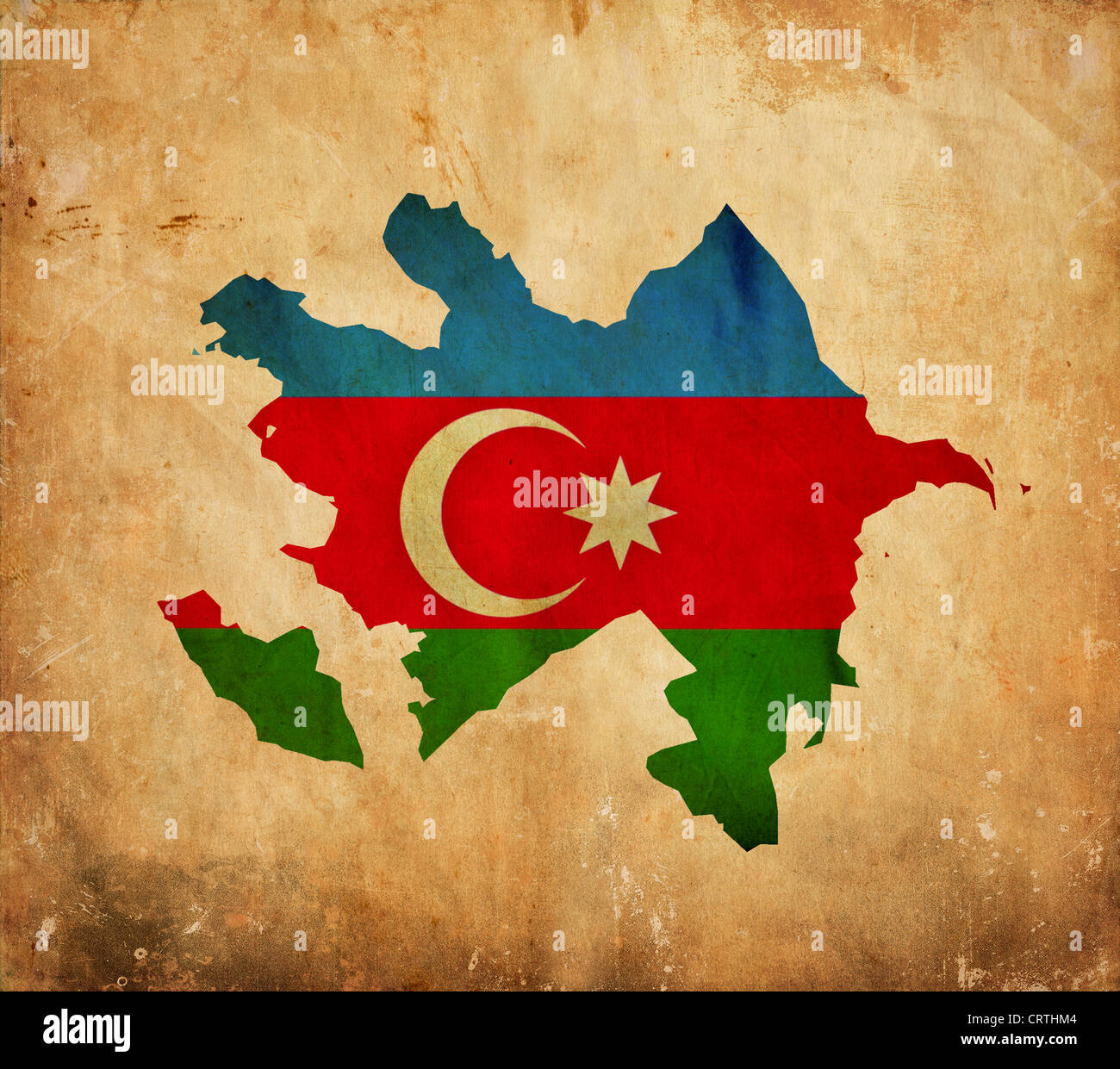 Old map of azerbaijan hi-res stock photography and images - Alamy