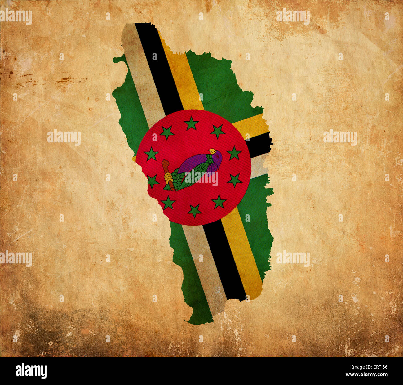 Map of roseau hi-res stock photography and images - Alamy