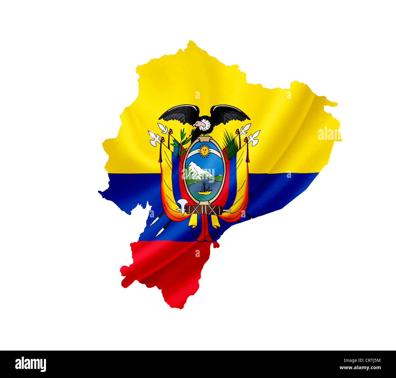 Vintage map of ecuador Cut Out Stock Images & Pictures - Alamy