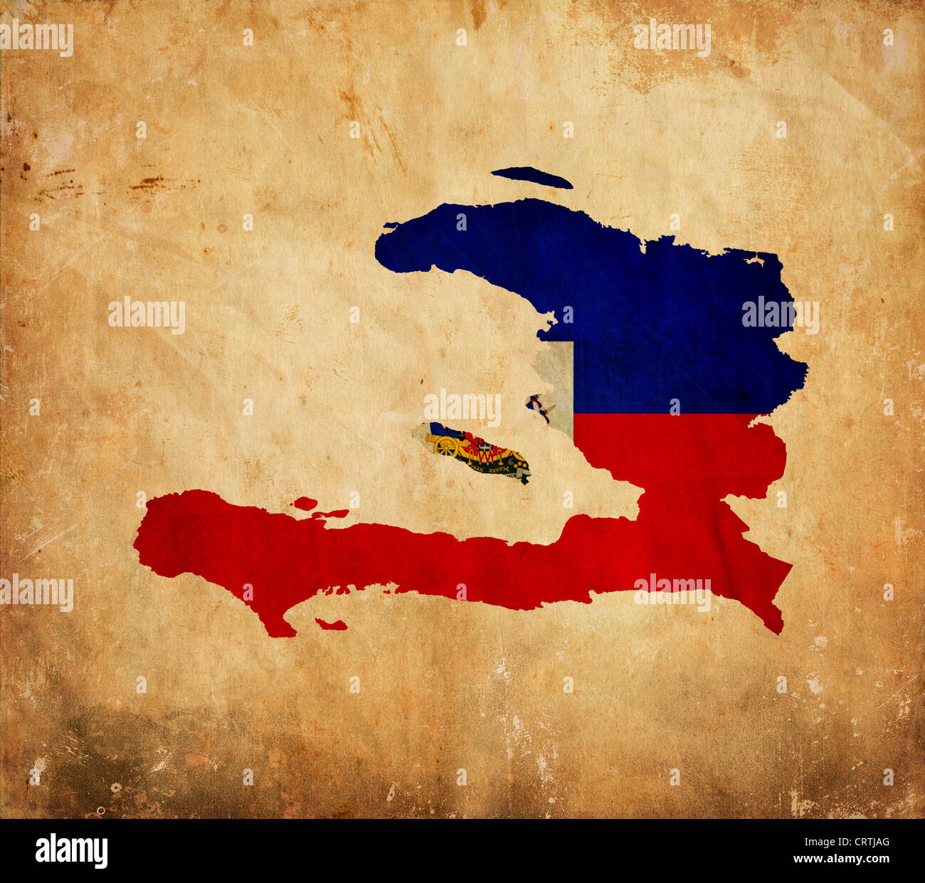 Haiti map outline hi-res stock photography and images - Alamy