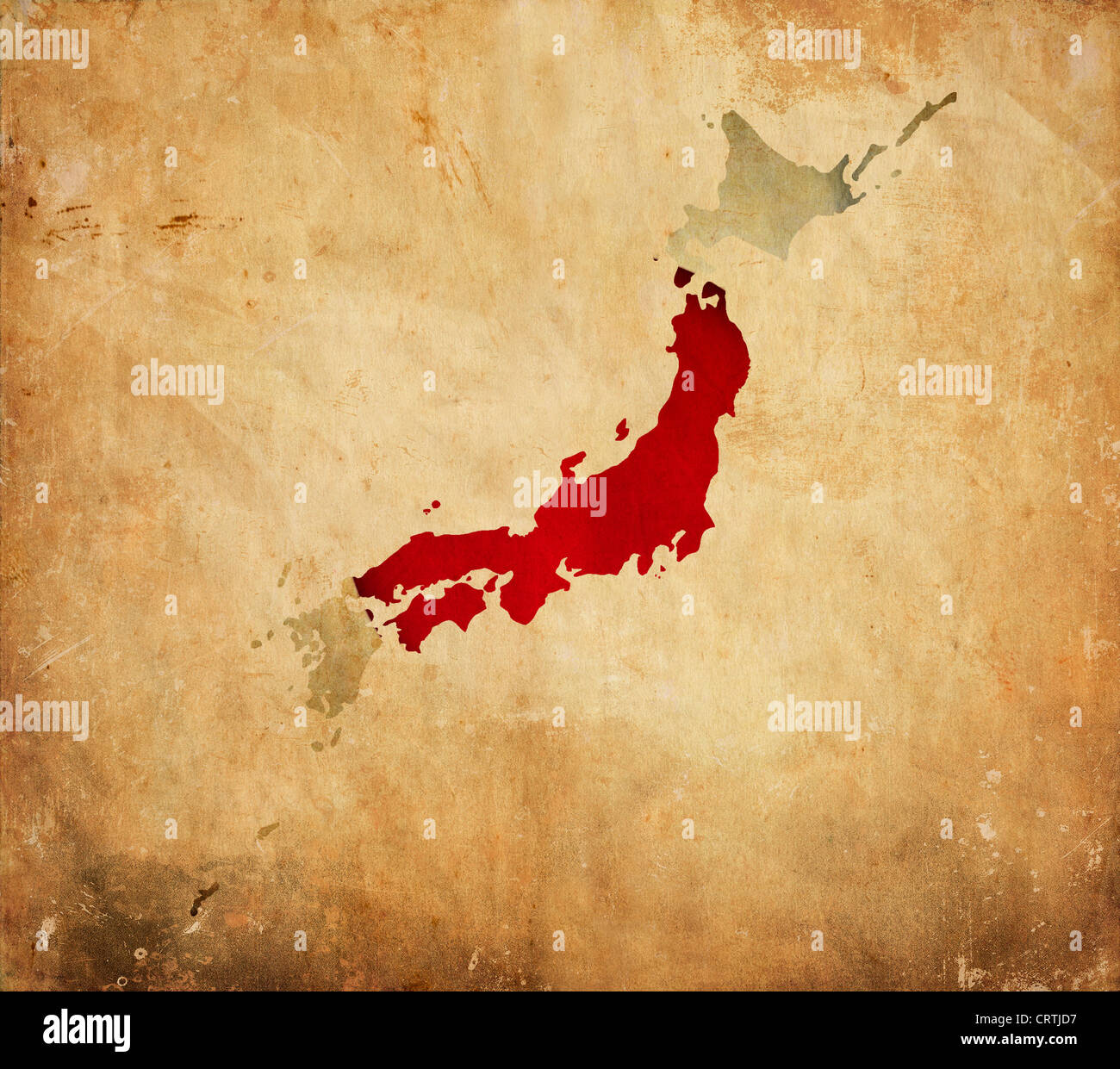 Vintage map of japan hi-res stock photography and images - Alamy