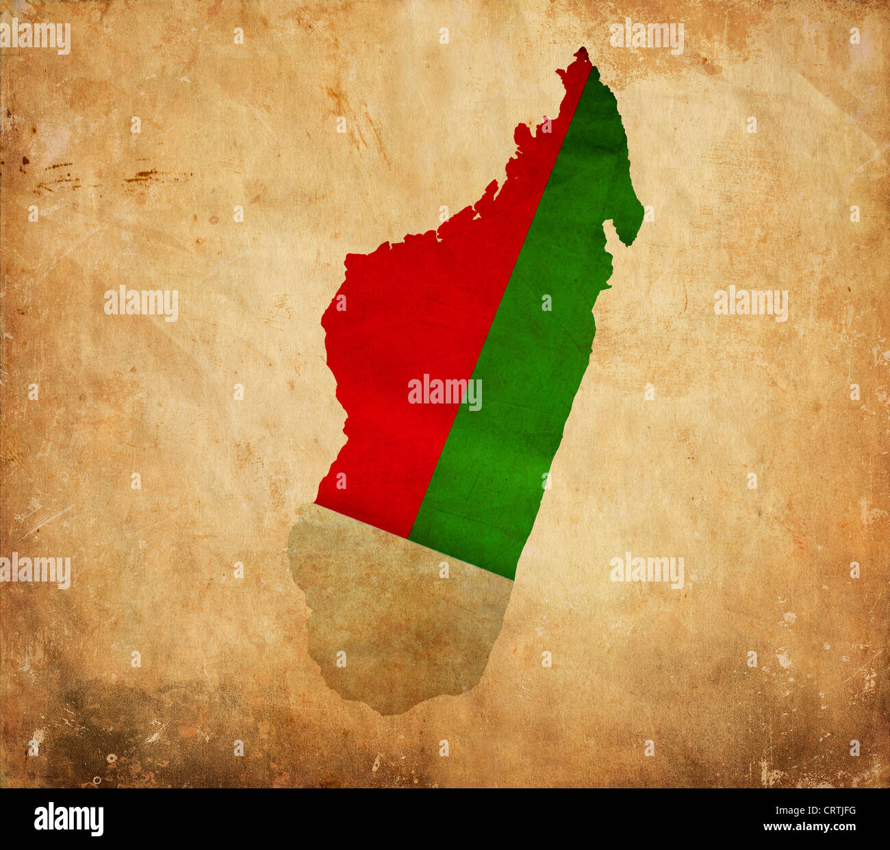Vintage map madagascar grunge hi-res stock photography and images - Alamy