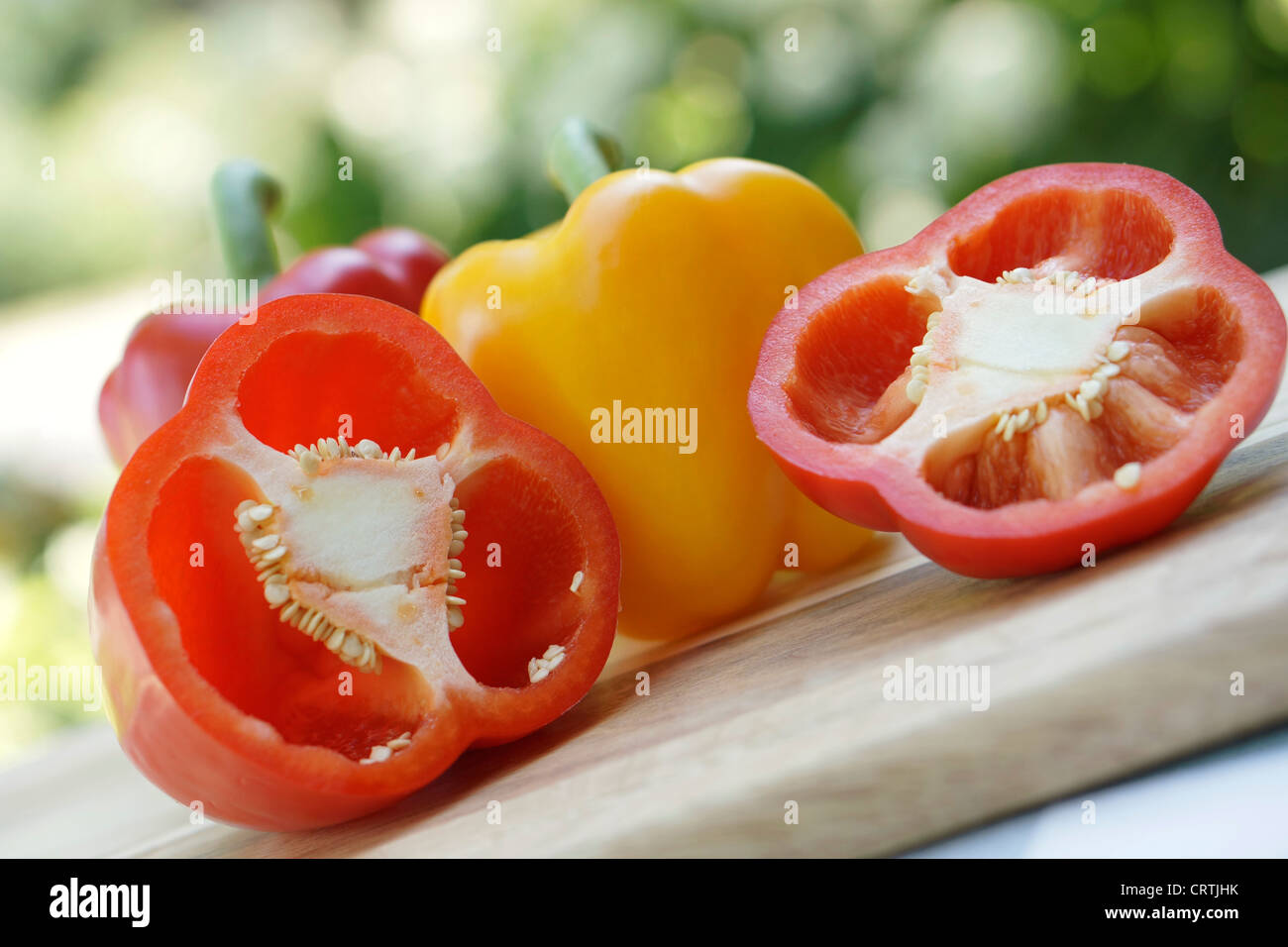 Red and yellow pepper hi-res stock photography and images - Alamy