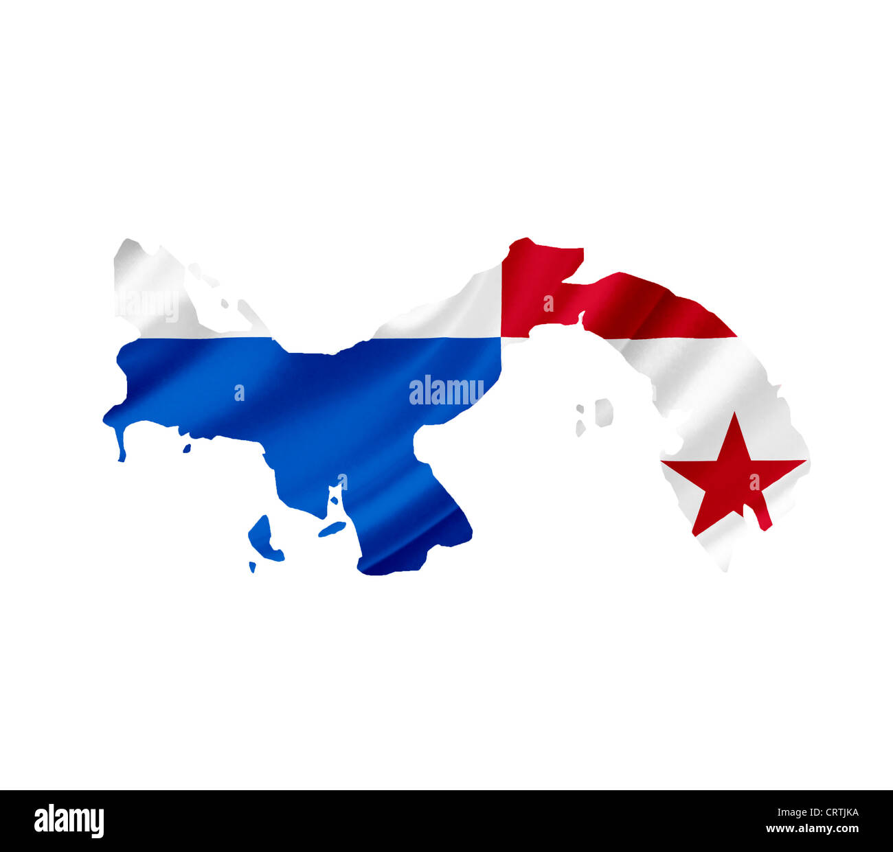 Map panama waving flag hi-res stock photography and images - Alamy