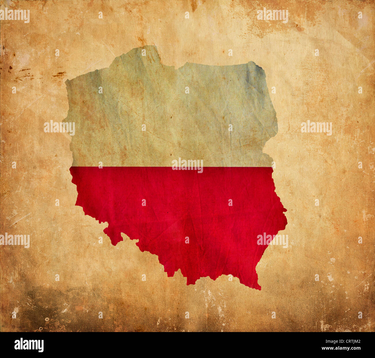 Vintage poland map hi-res stock photography and images - Alamy
