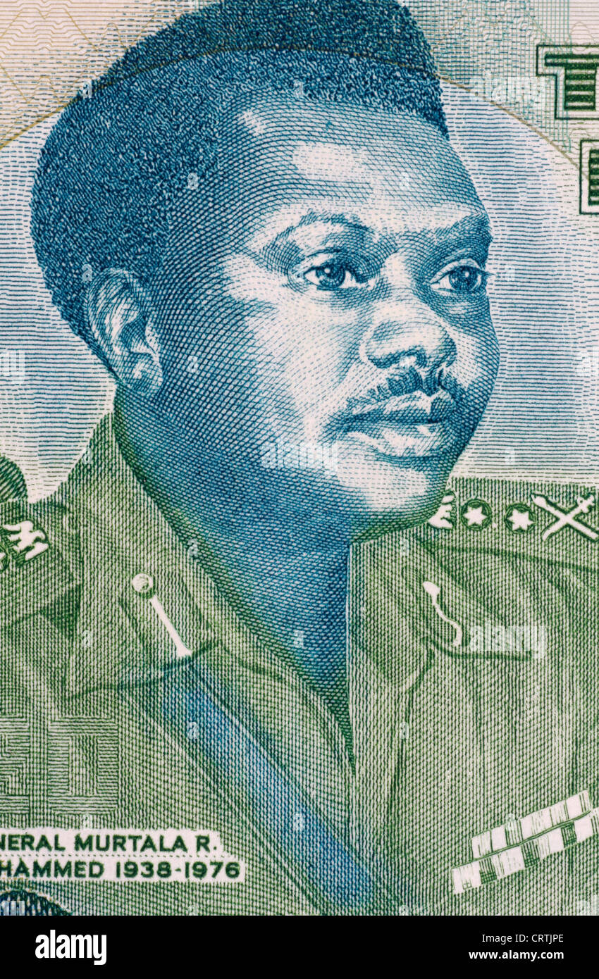 Murtala Mohammed (1938-1976) on 20 Naira 2003 Banknote from Nigeria ...