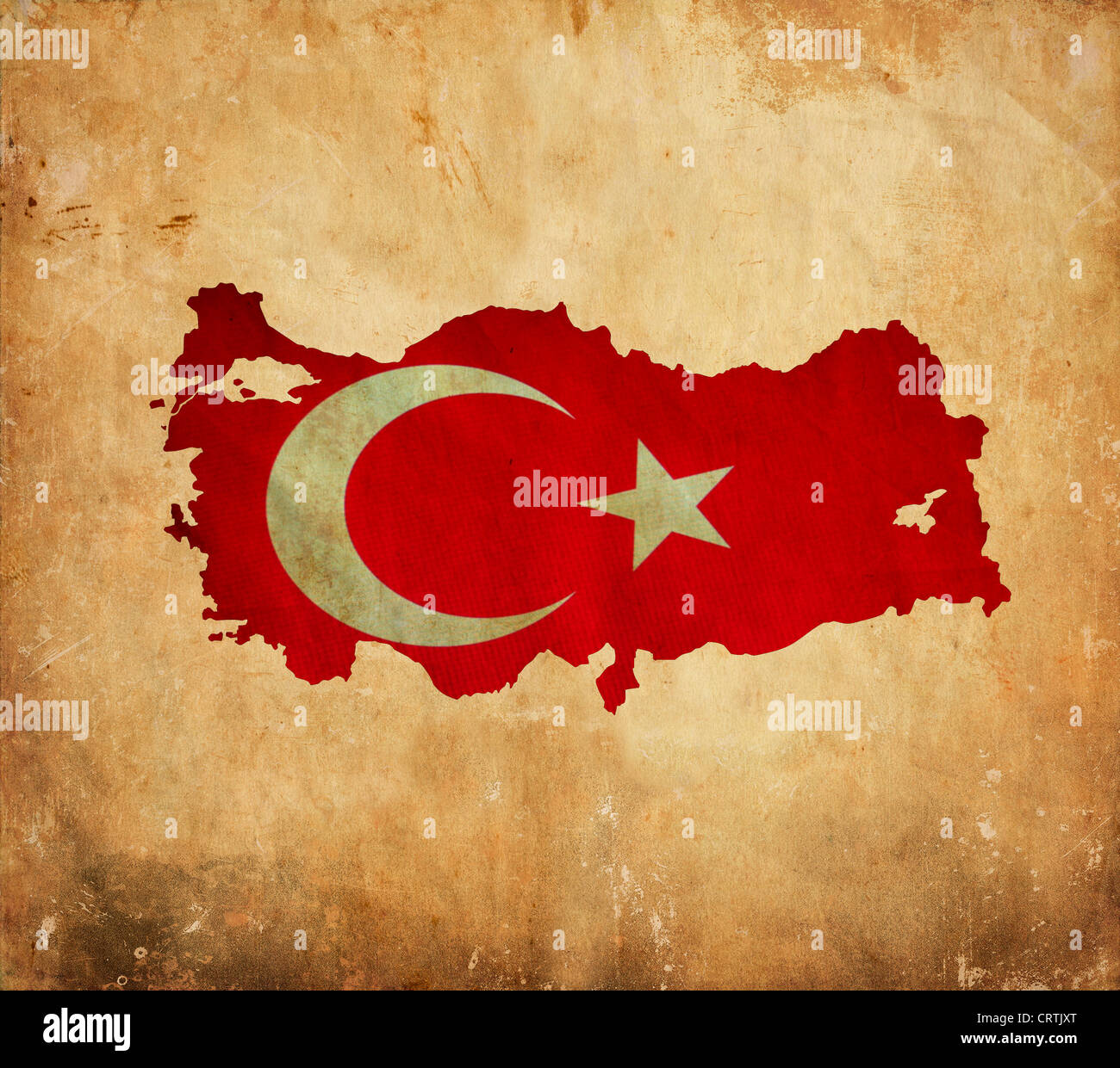 Vintage map of turkey hi-res stock photography and images - Alamy