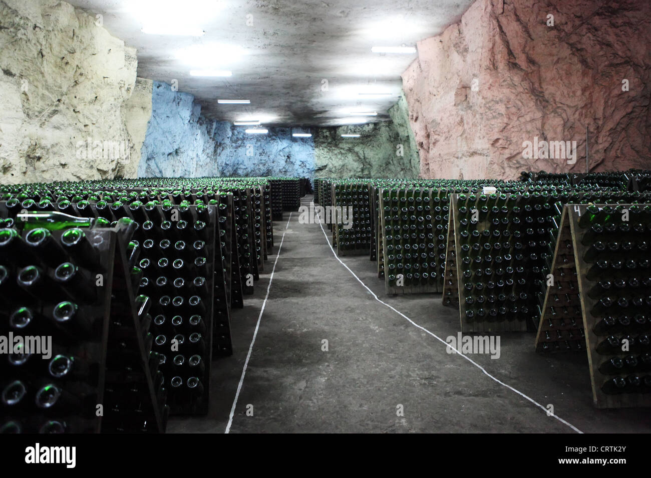 Champagne Cellar, factory at a depth of 80 meters, Artemovsk, Donetsk ...