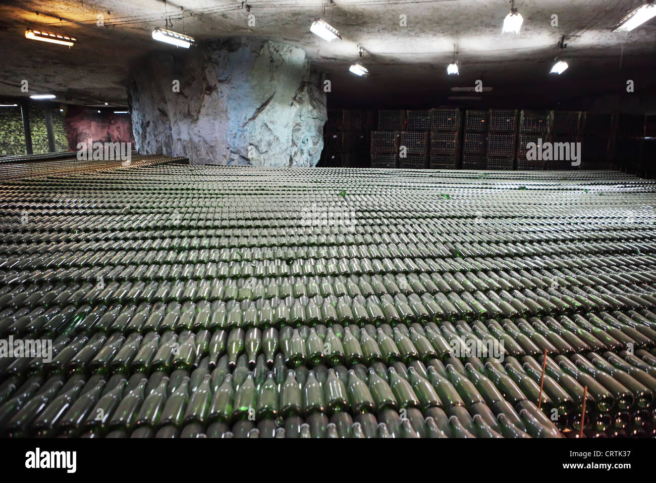 Champagne Cellar, factory at a depth of 80 meters, Artemovsk, Donetsk ...