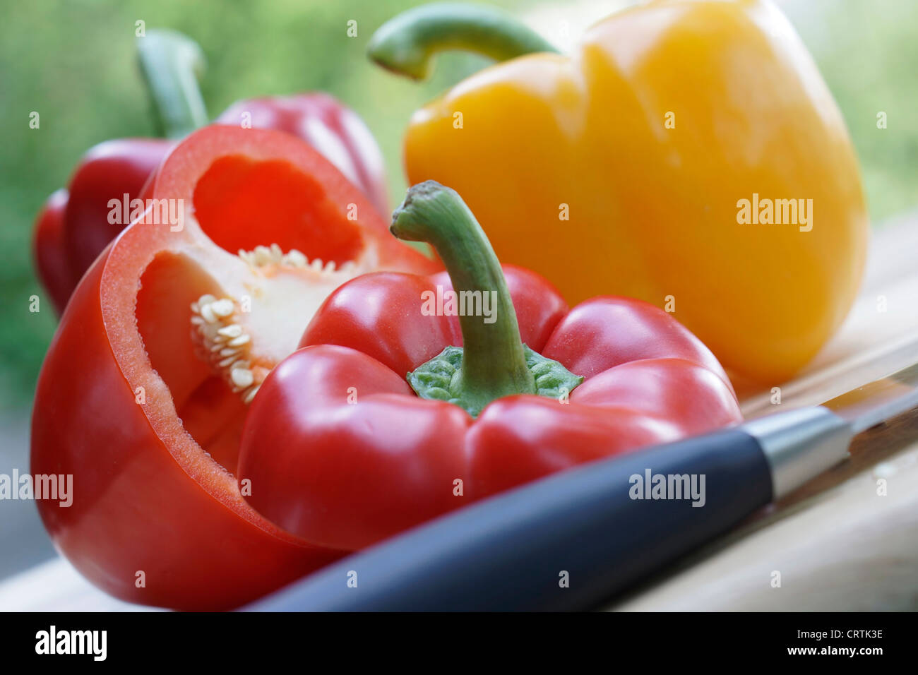 Red and yellow pepper hi-res stock photography and images - Alamy