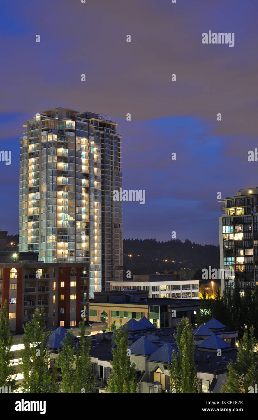 Night city view Stock Photo - Alamy