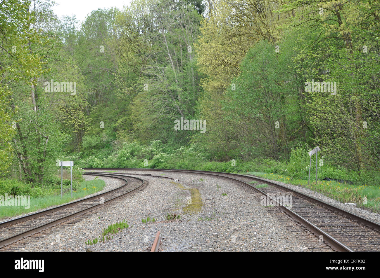 Railroad track platform hi-res stock photography and images - Alamy