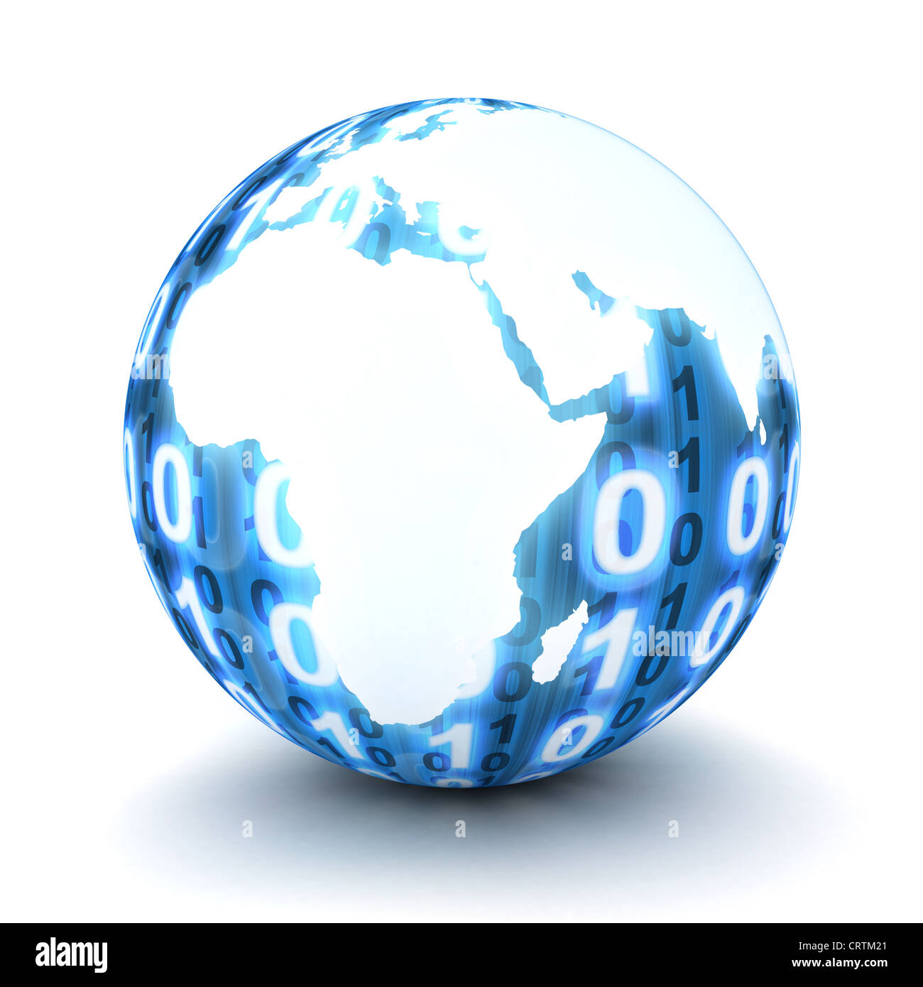 Abstract Earth binary (done in 3d Stock Photo - Alamy