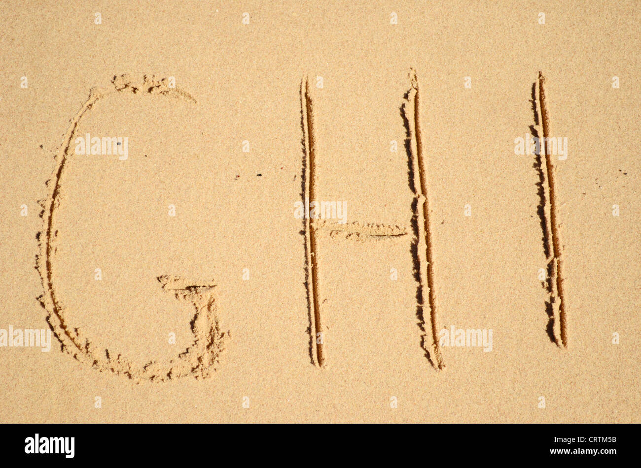 Sand Alphabet High Resolution Stock Photography and Images - Alamy