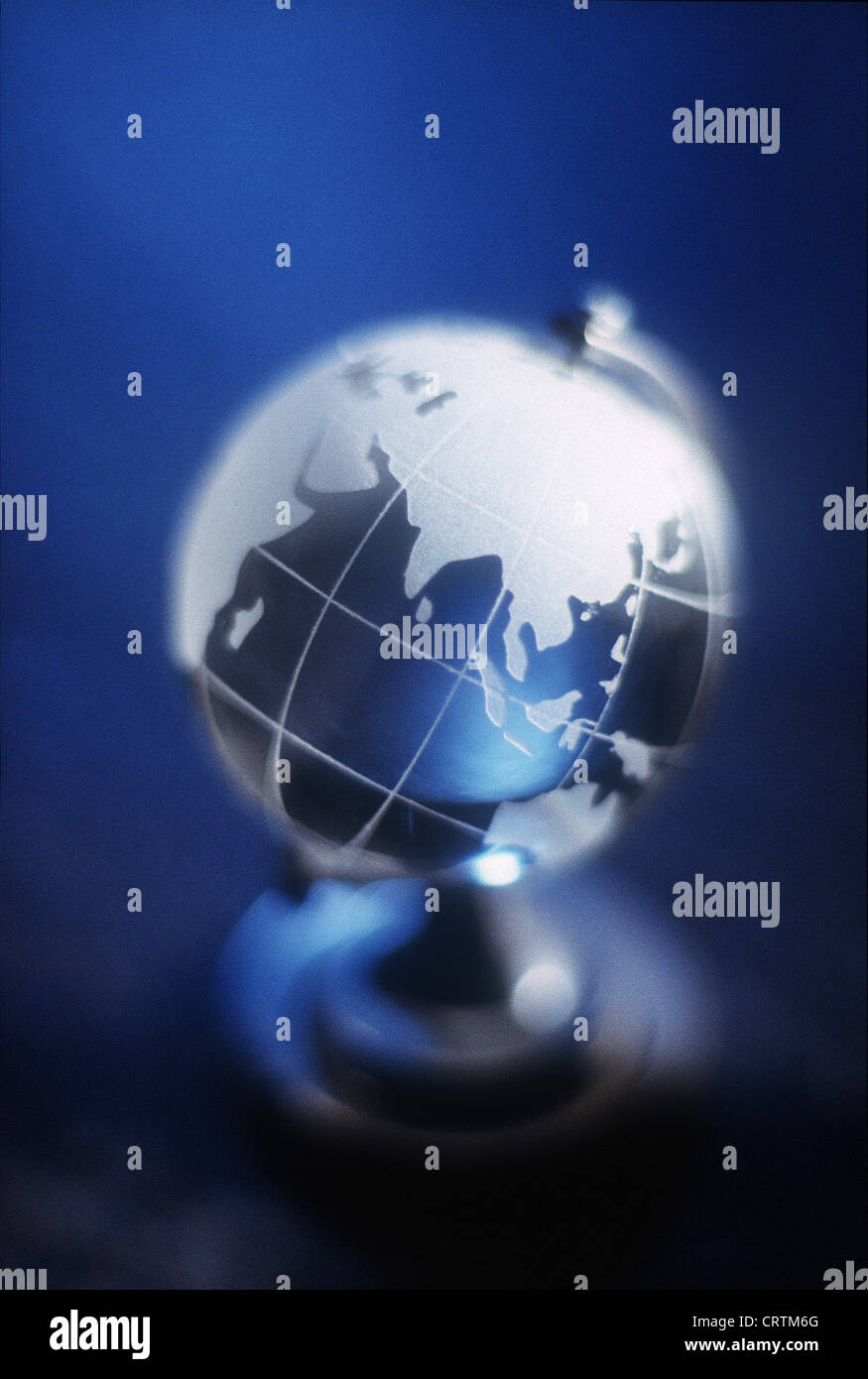 Globe with Asia Stock Photo - Alamy