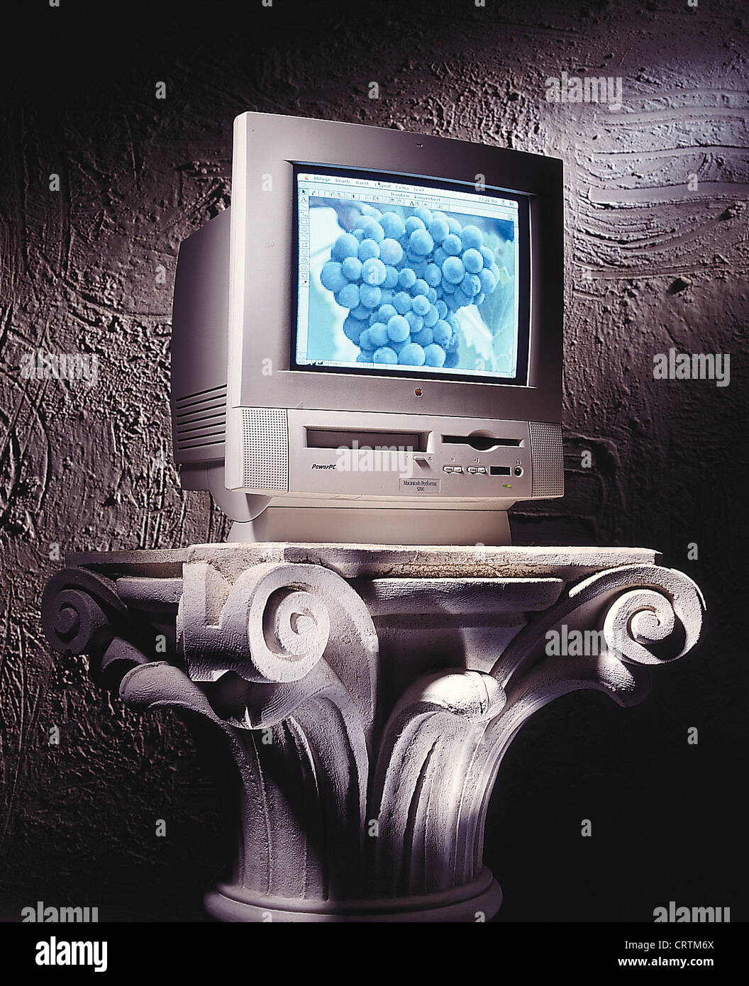 Computer on a Pillar Stock Photo - Alamy