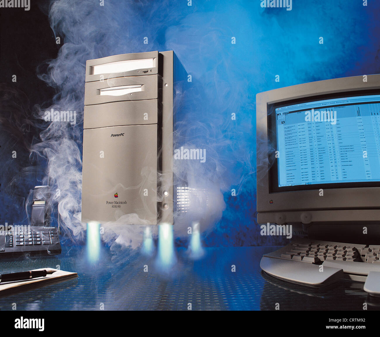 Computer takes off Stock Photo - Alamy