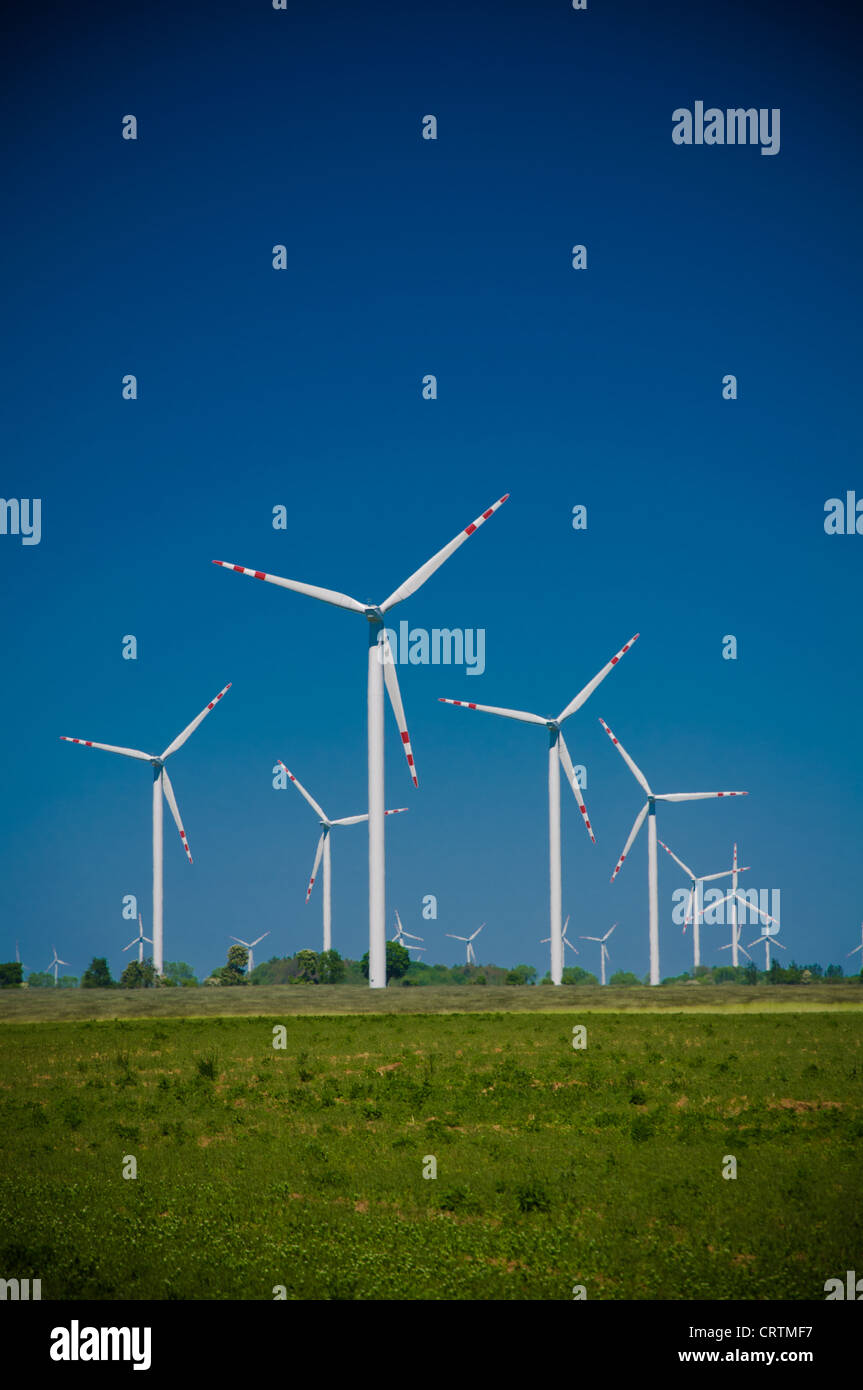 wind turbine farm Stock Photo - Alamy