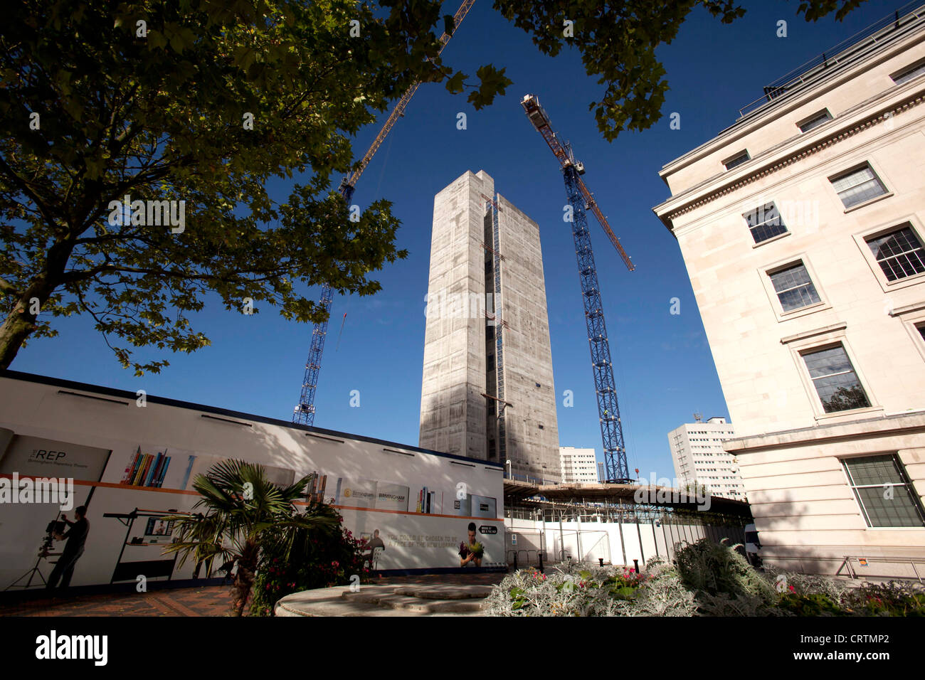 The central core of the New Library of Birmingham rises from the ...