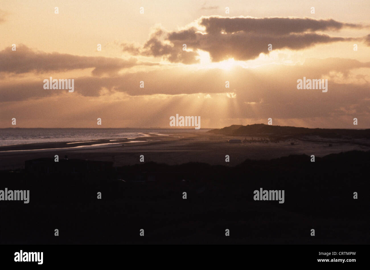 Sunset over the North Sea Stock Photo - Alamy
