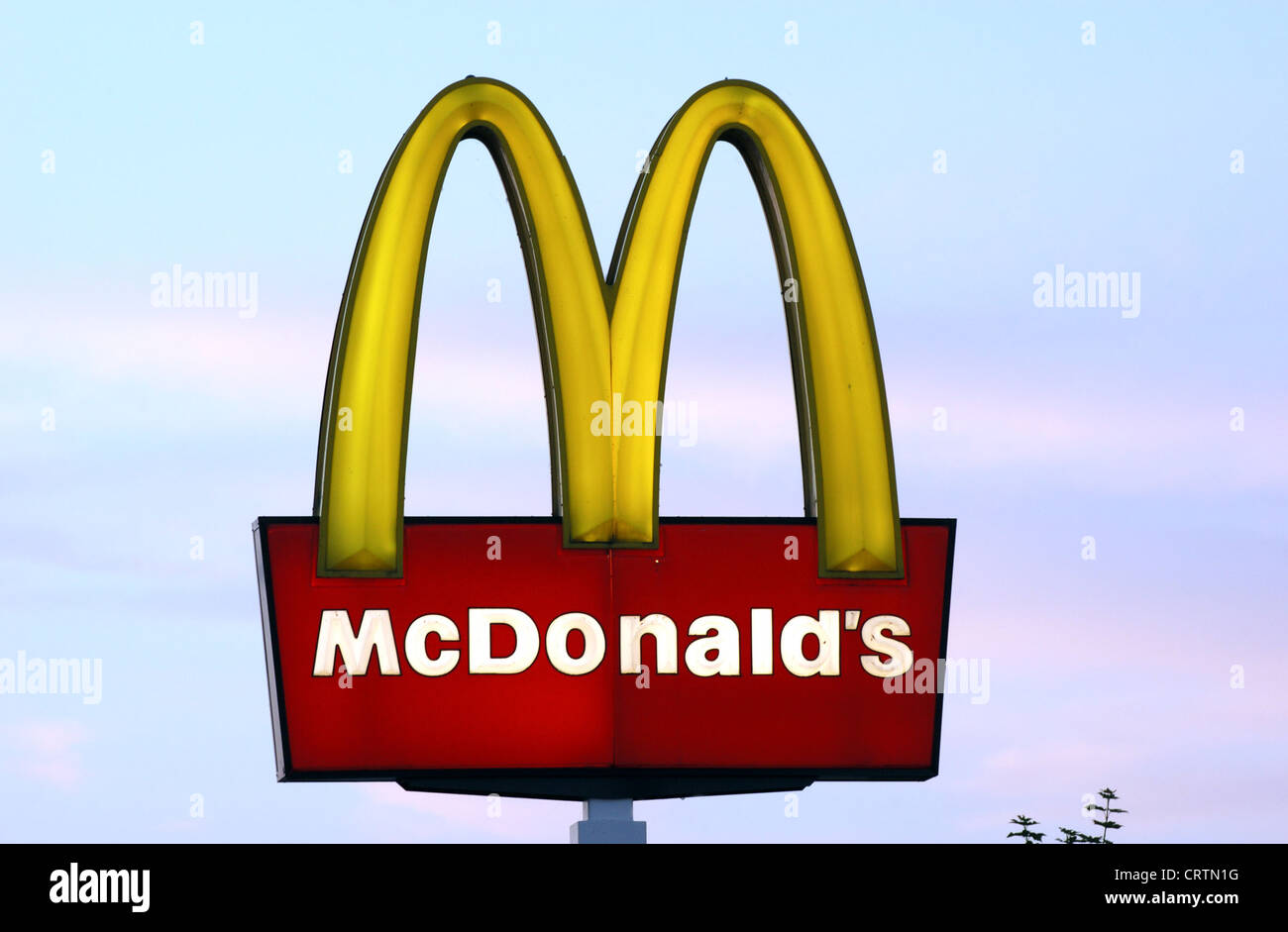 Emden, McDonald's corporate logo Stock Photo - Alamy