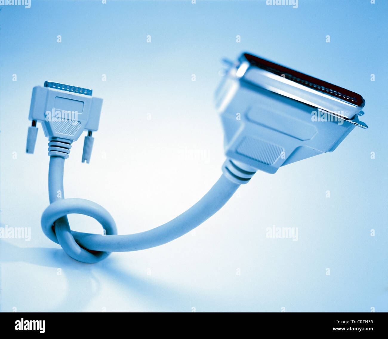 SCSI cable with knot Stock Photo - Alamy