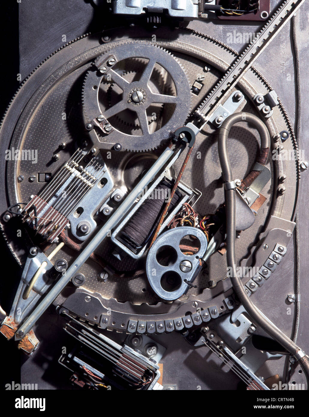 Detail of an old switching station Stock Photo - Alamy