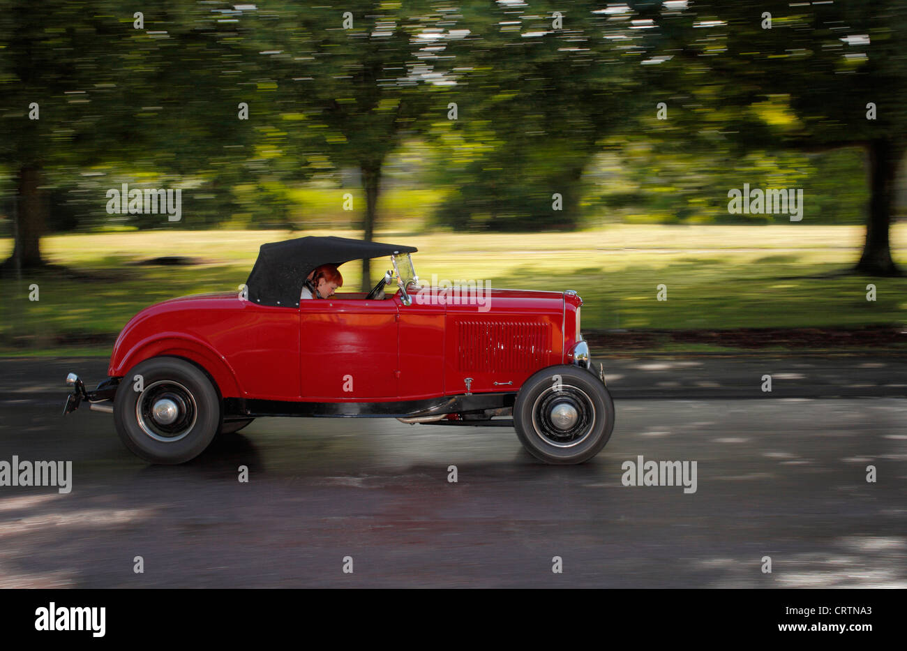 Hot rod traveling at speed Stock Photo - Alamy