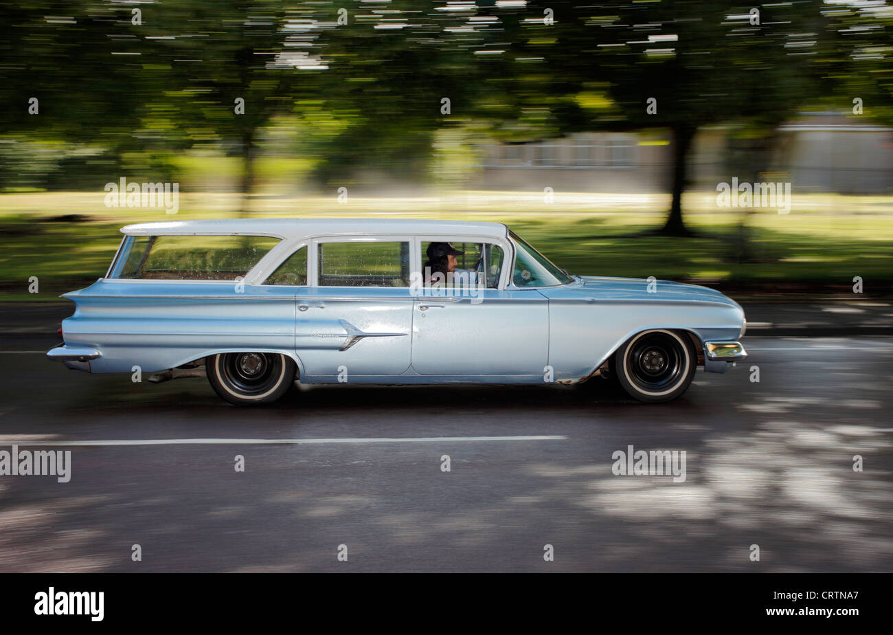 Hot rod traveling at speed Stock Photo - Alamy