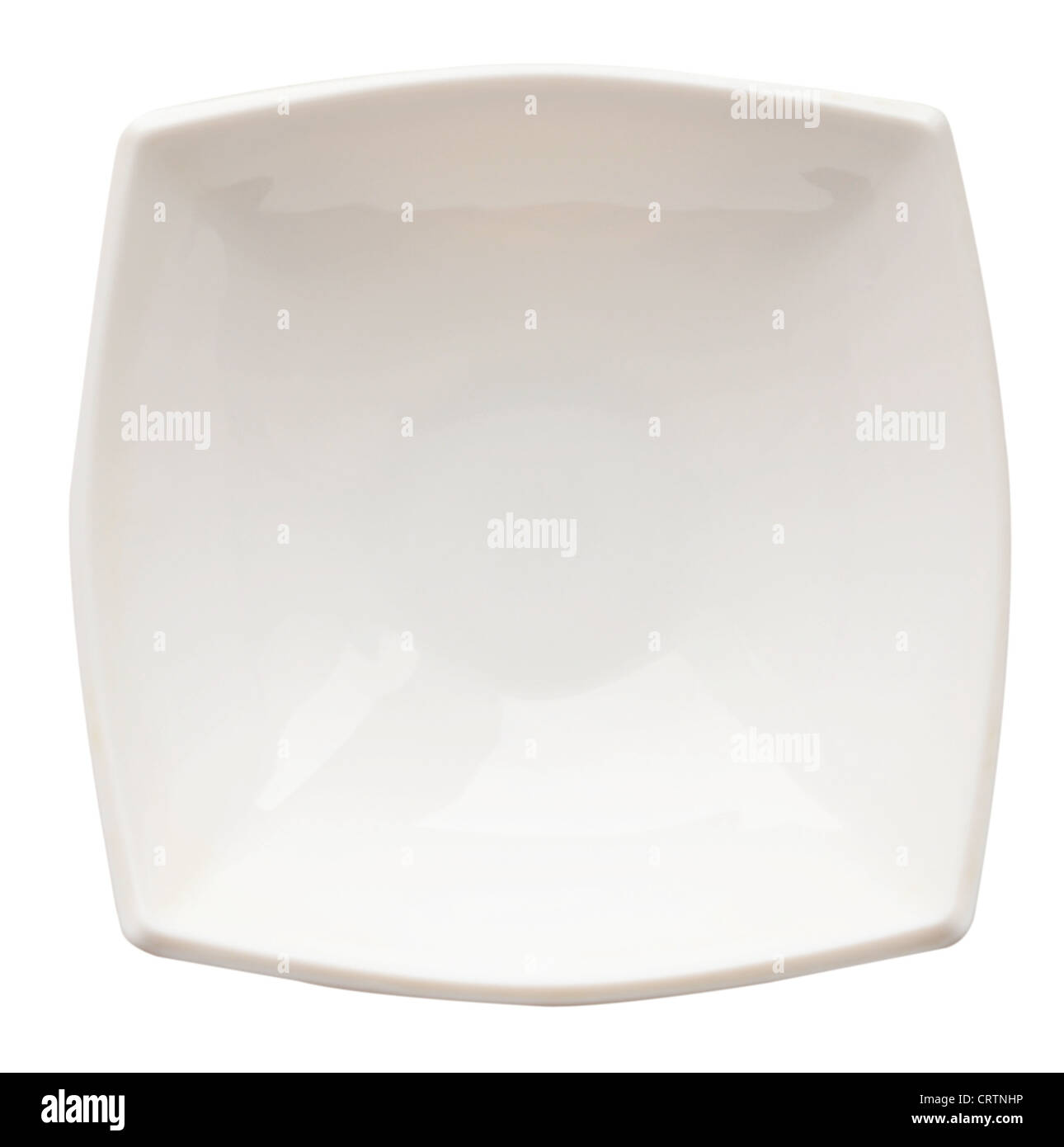 square plate isolated on white Stock Photo - Alamy