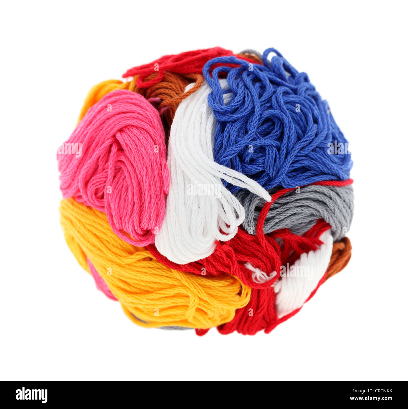 ball of colorful thread Stock Photo - Alamy
