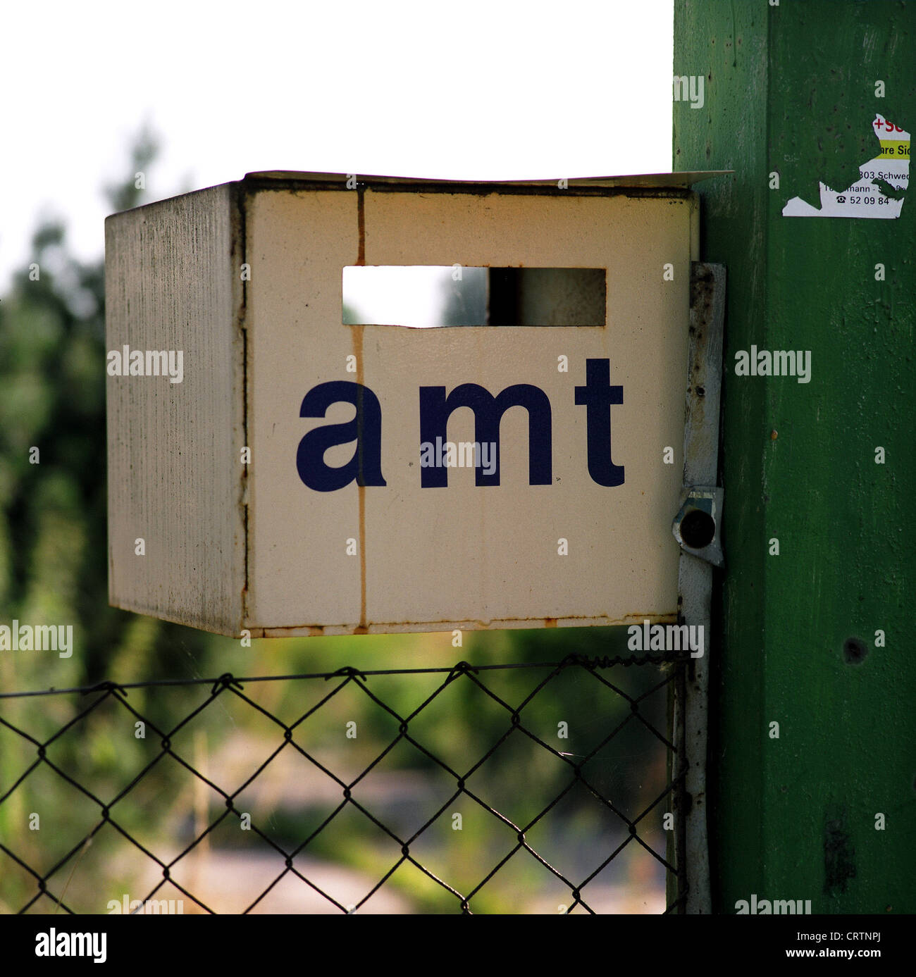 Letter box with the inscription Office Stock Photo - Alamy